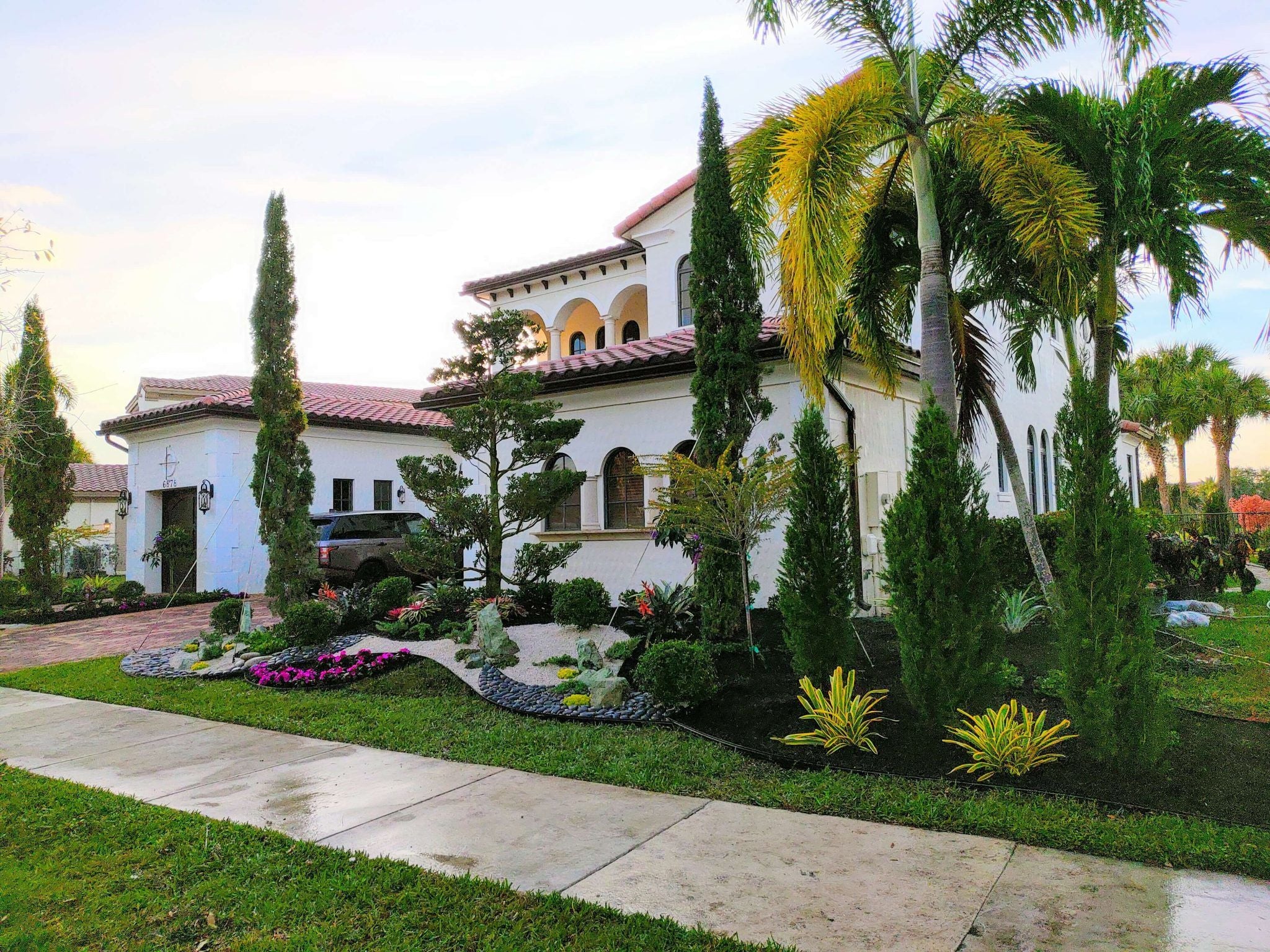 Amazing Front Yard Landscape Design Done In Parkland (Parkland Golf ...